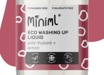Miniml Washing Up Liquid - Wild Rhubarb + Lemon - Bulk Refill - 30ml m ...